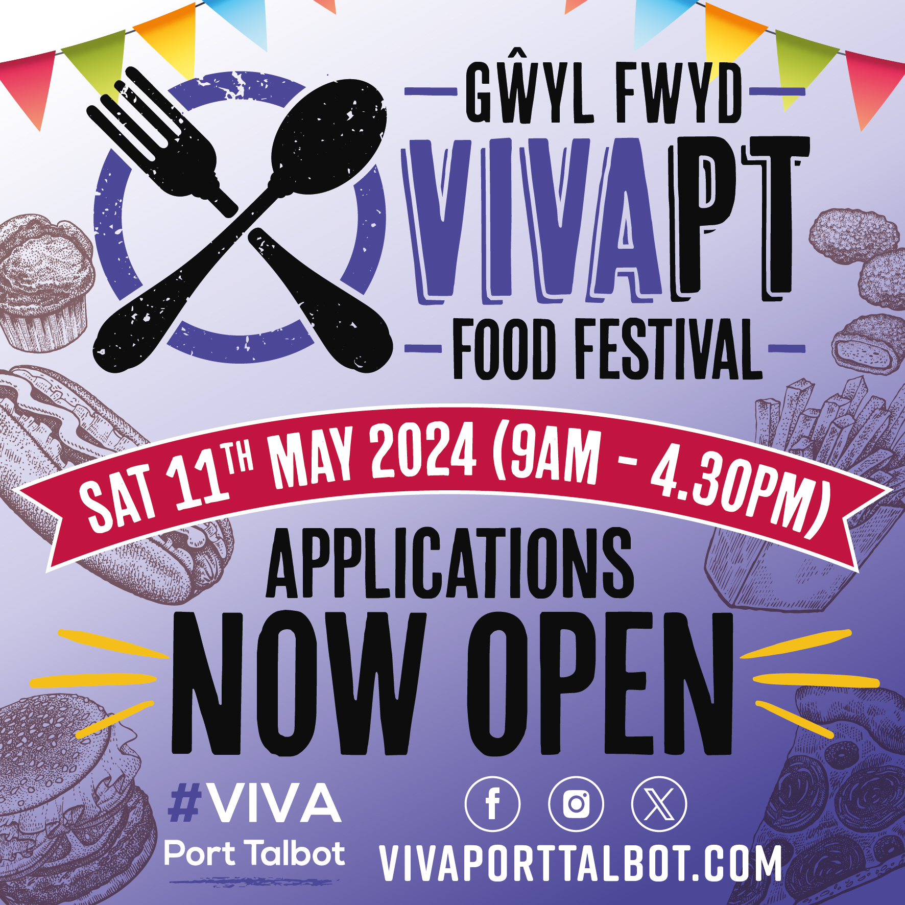 Applications now open for the VivaPT Food Festival 2024! – Viva Port Talbot