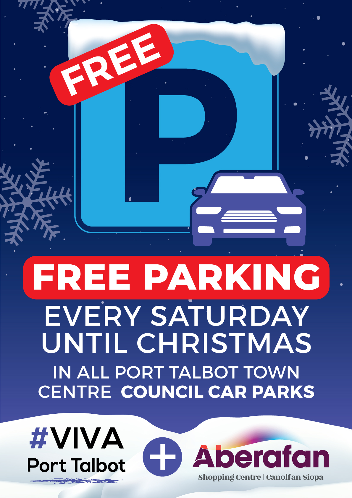 Free parking every Saturday before Christmas! – Viva Port Talbot